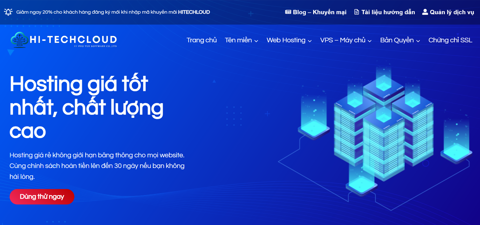 Wordpress Hosting - Nhanh và dễ dàng sử dụng | HiTech Cloud
